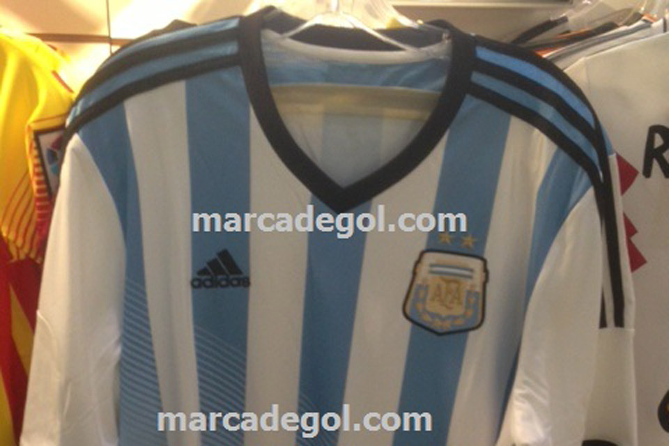 ¿así Es La Camiseta Que Usará Argentina En El Mundial La Opinión