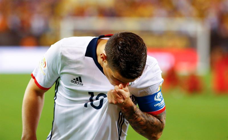 James Rodríguez llora como niño tras el pase de Colombia a semifinales ...