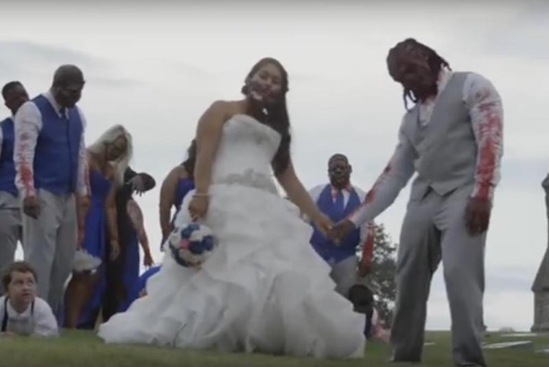 Video: ¡No vas a creer la boda 'zombie' del corredor de los Steelers ...