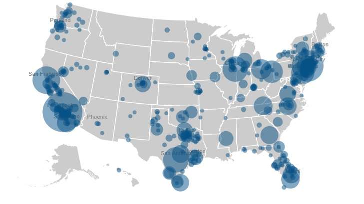 El mapa que muestra las miles de redadas de ICE - La Opinión