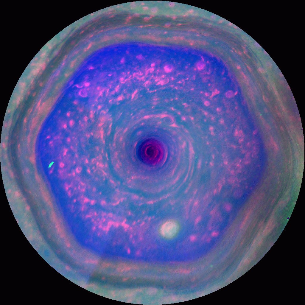 El misterioso Hexágono de Saturno puede elevarse como una torre sobre ...