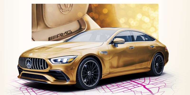 Para los Oscars, Mercedez-Benz baña su modelo AMG GT en color dorado ...