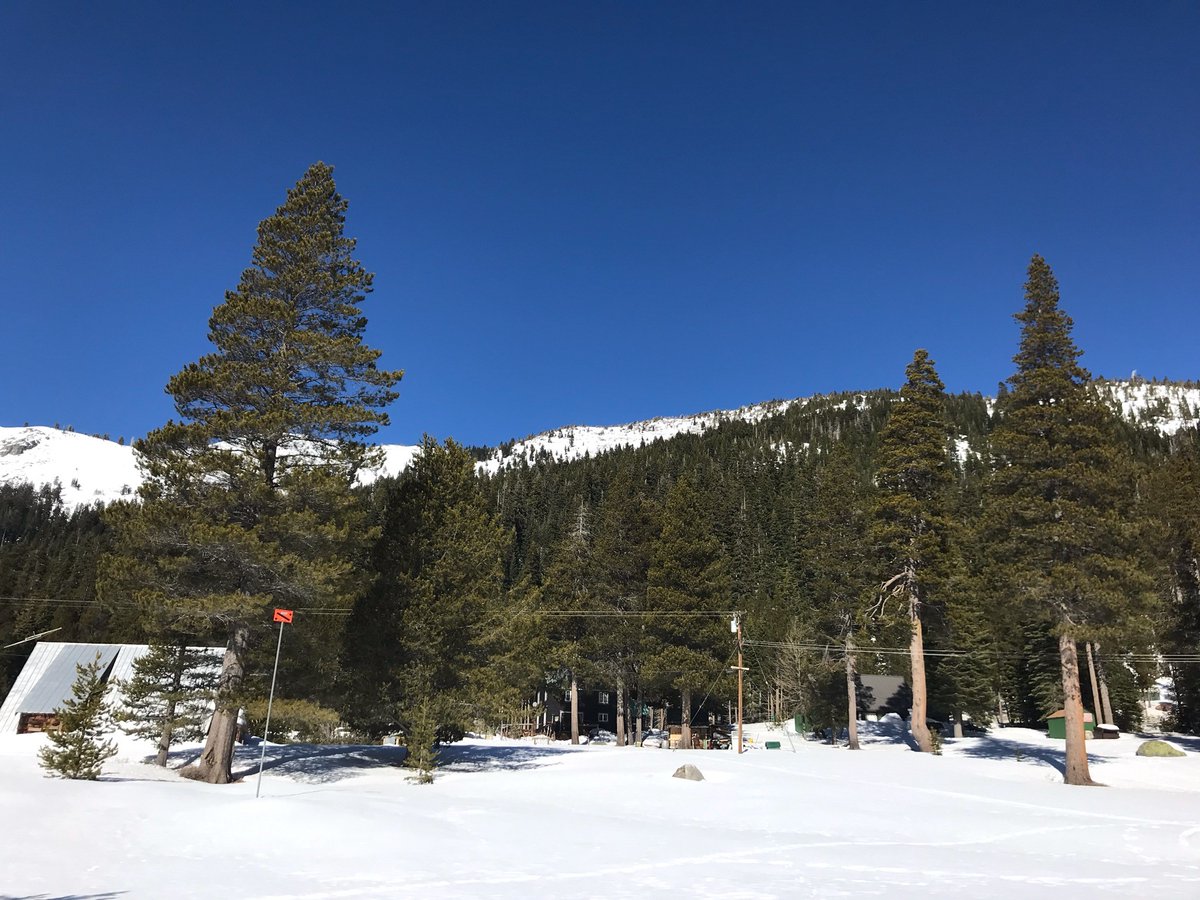 Una capa de nieve al tope en las montañas de California - La Opinión