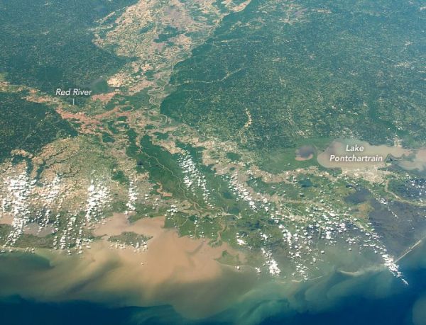 La increíble imagen del río Mississippi que lograron tomar desde la ...