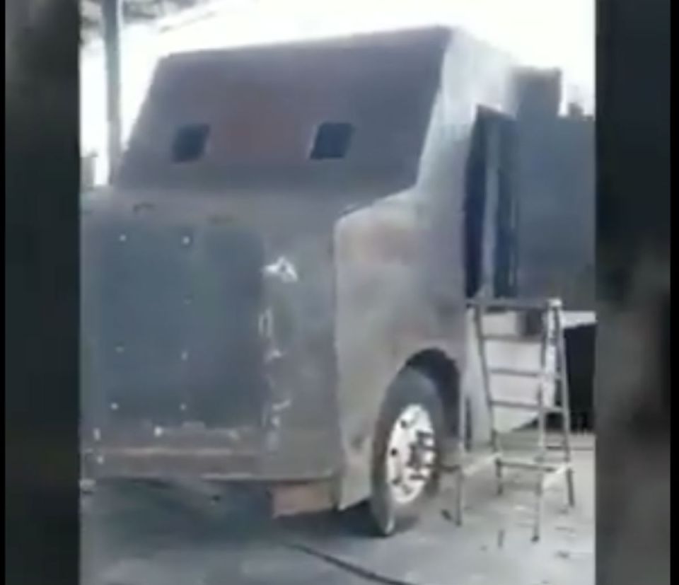Video Decomisan Camionetas Monstruo Blindadas Del Mencho Y El Cjng