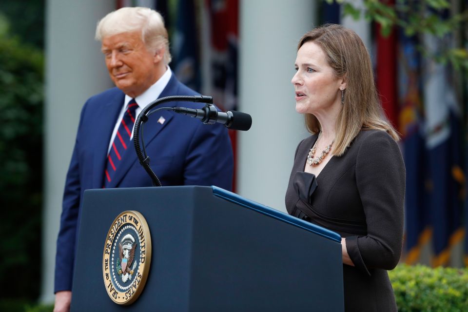El presidente Trump anuncia a Amy Coney Barrett para la Corte Suprema ...