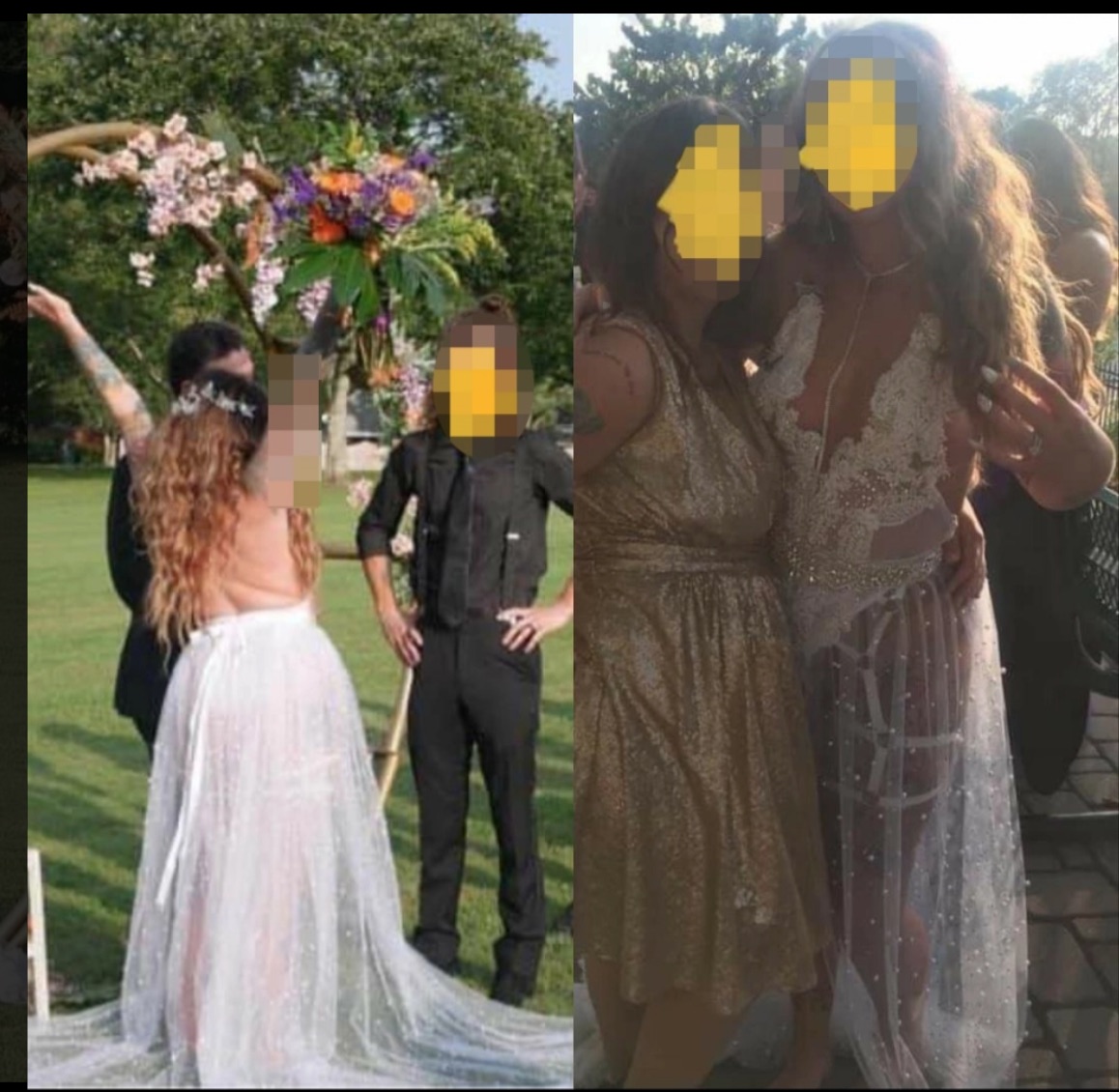 Novia horroriza a los invitados y al futuro esposo con su vestido ...
