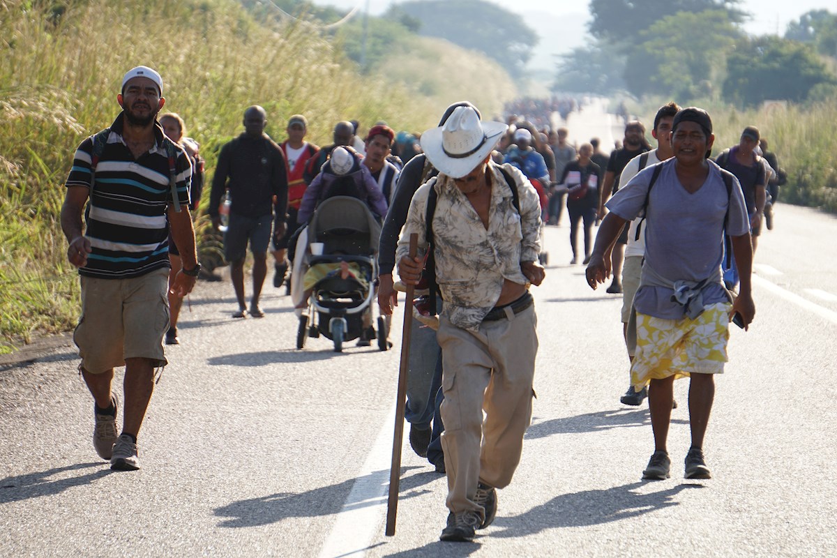 Caravana Migrante Avanza Mermada Por Oaxaca México Rumbo A Ee Uu