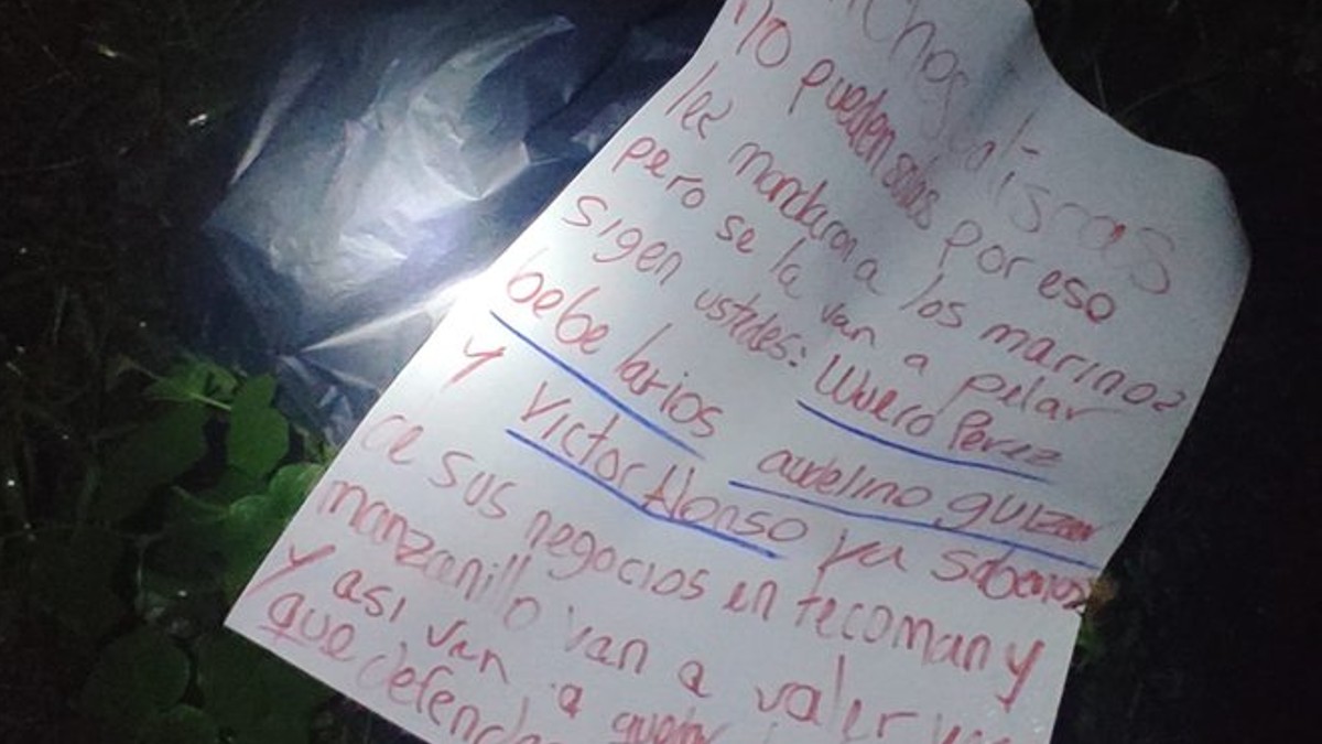 Narcomensajes advierten sobre la violenta guerra entre cárteles que se ...