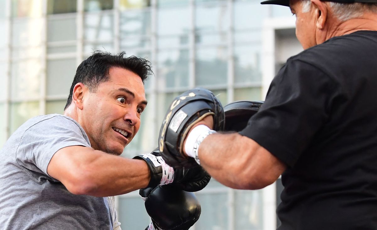 Óscar de la Hoya presumió en un video su increíble físico a sus 49 años ...