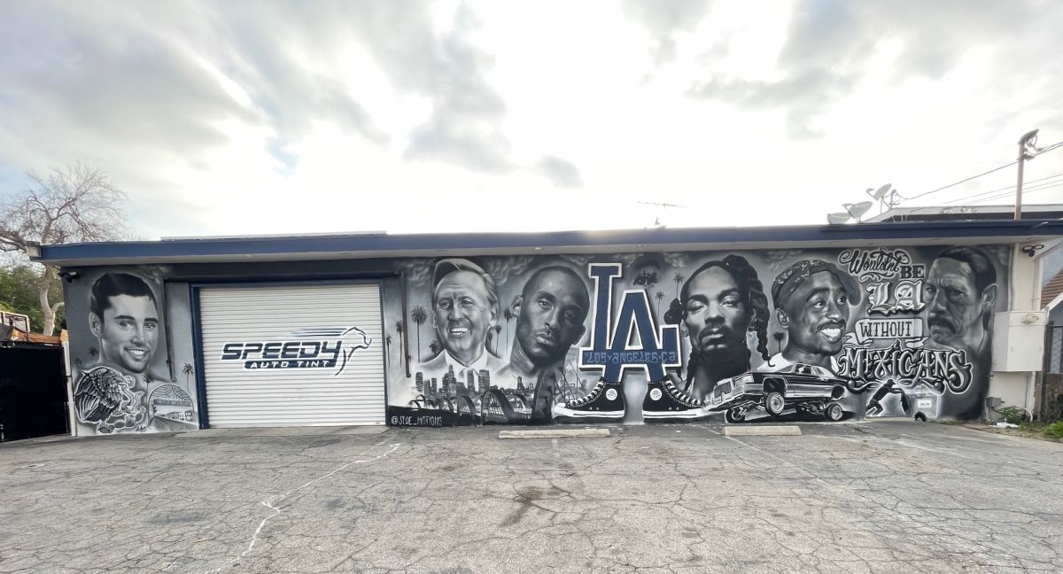 Mural de Bellflower que celebra la diversidad en riesgo de ser ...