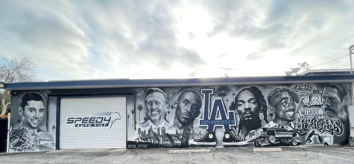 Mural de Bellflower que celebra la diversidad en riesgo de ser ...