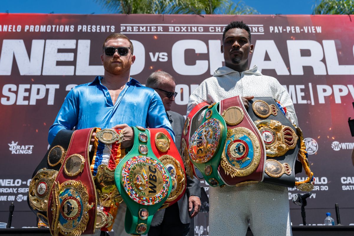 Canelo Álvarez y Jermell Charlo visitaron Los Ángeles para promocionar ...