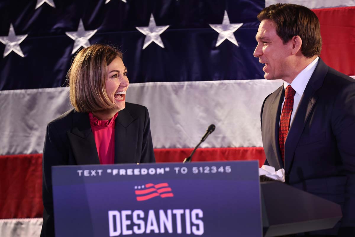Ron DeSantis se ganó el respaldo de la gobernadora de Iowa quien lo ...