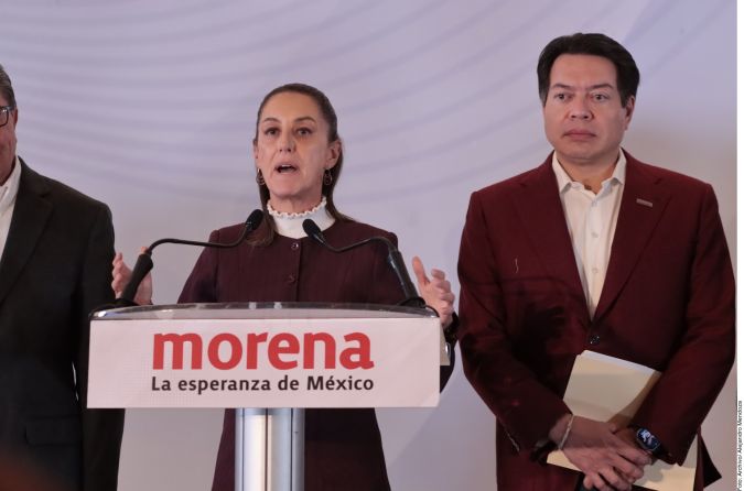 Claudia Sheinbaum se registra ante el INE como candidata presidencial de México por los partidos ...