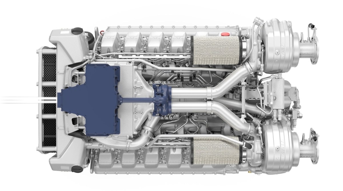 Unidad de potencia V12 de MAN Engines propulsada por hidrógeno registra ...