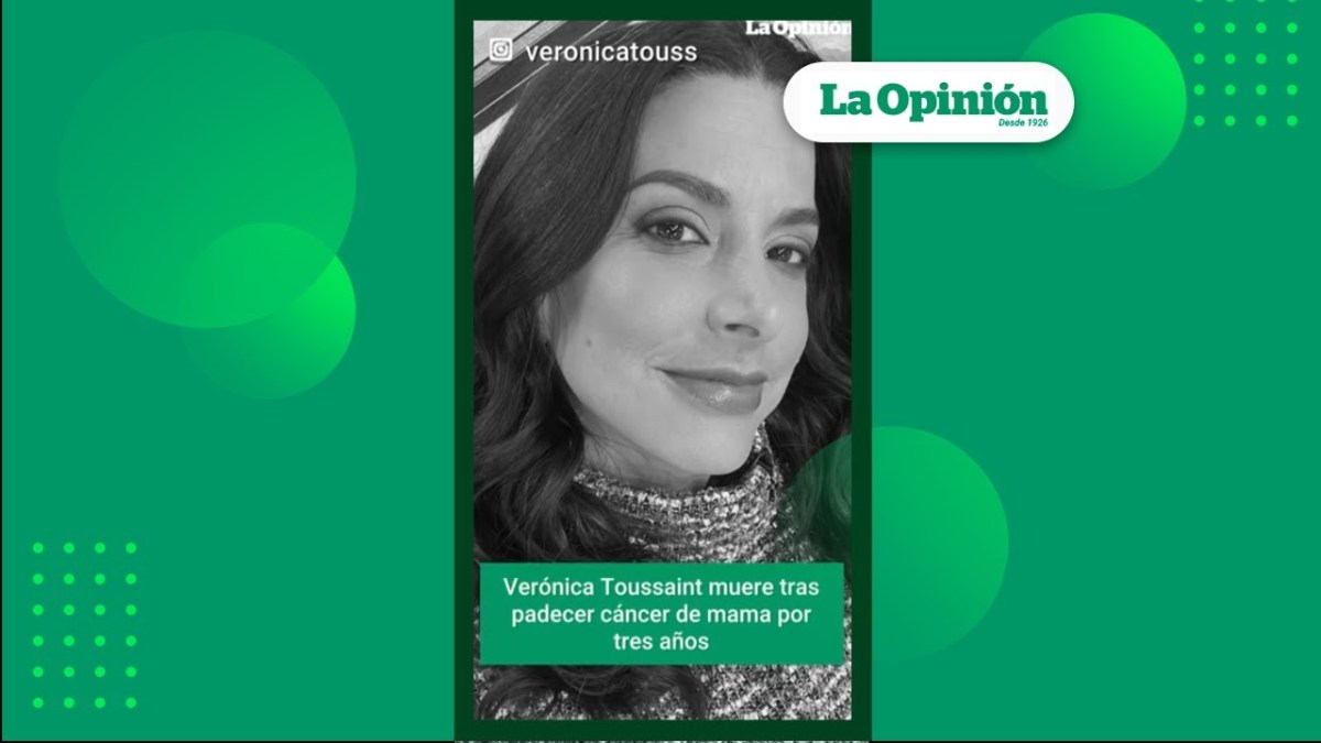 La triste partida de Verónica Toussaint tras padecer cáncer de mama ...