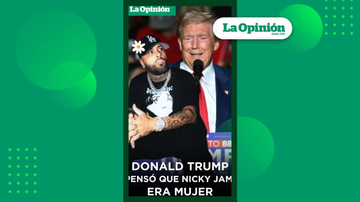 Donald Trump confundió a Nicky Jam con una mujer | La Opinión - La Opinión