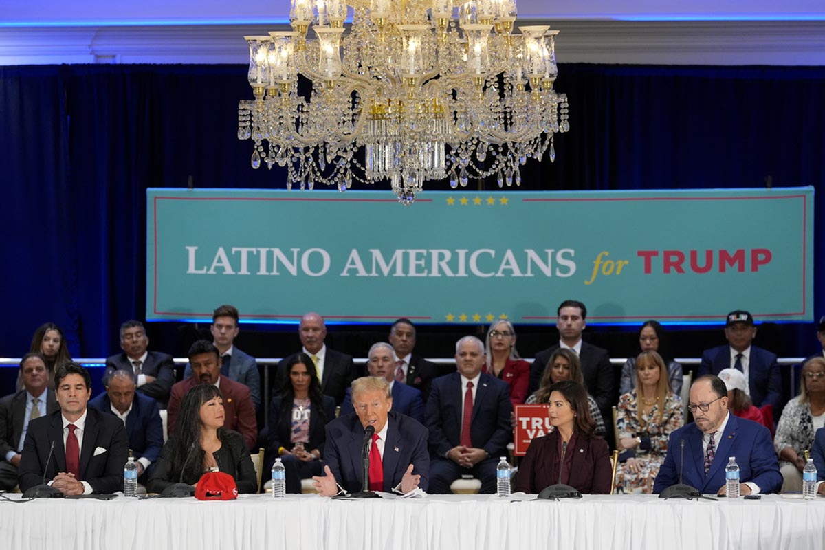 Trump arremetió en contra de Kamala Harris durante un encuentro con ...