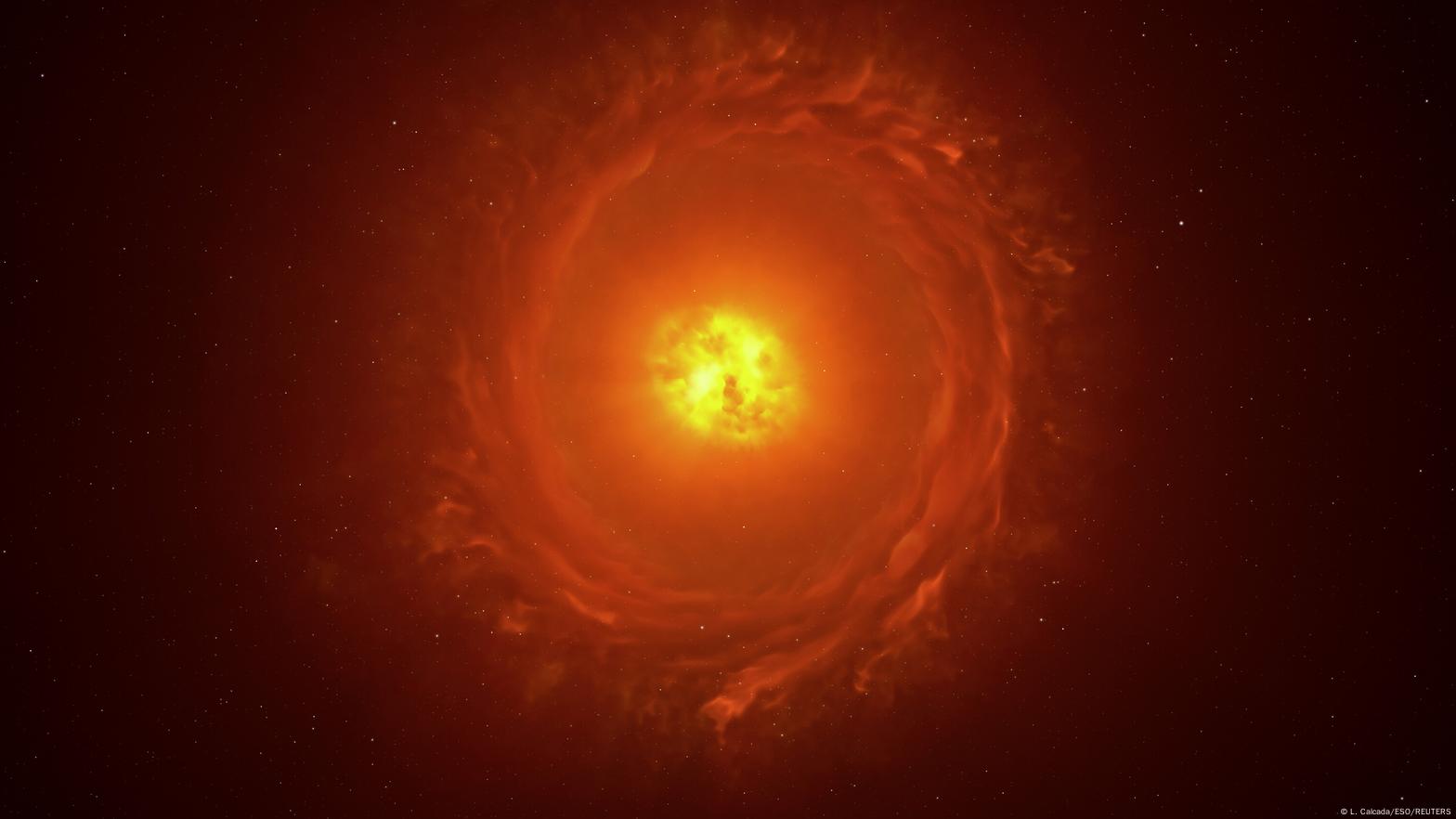 Revelan la primera imagen de una estrella masiva al borde del colapso ...