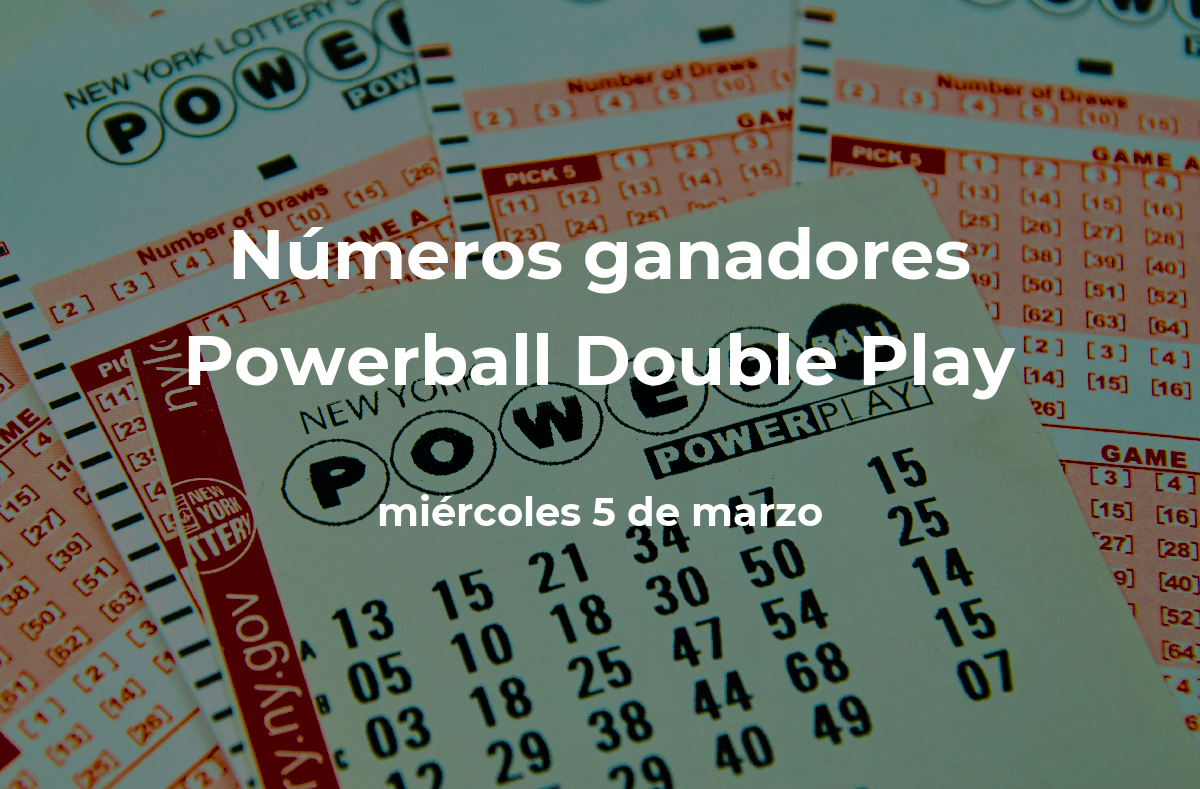 Powerball Double Play: números ganadores en vivo del sorteo hoy ... Powerball Double Play: números ganadores en vivo del sorteo hoy ...
