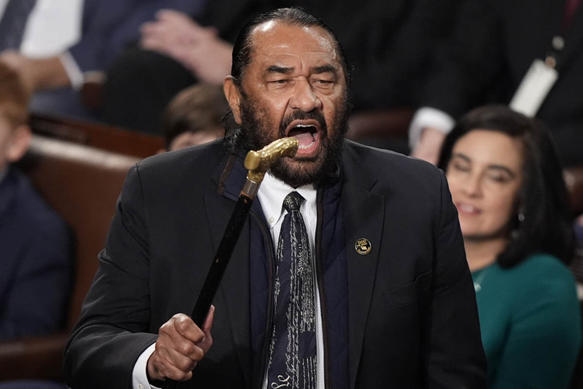 Al Green, representante por Texas, presentó un artículo de impeachment ...