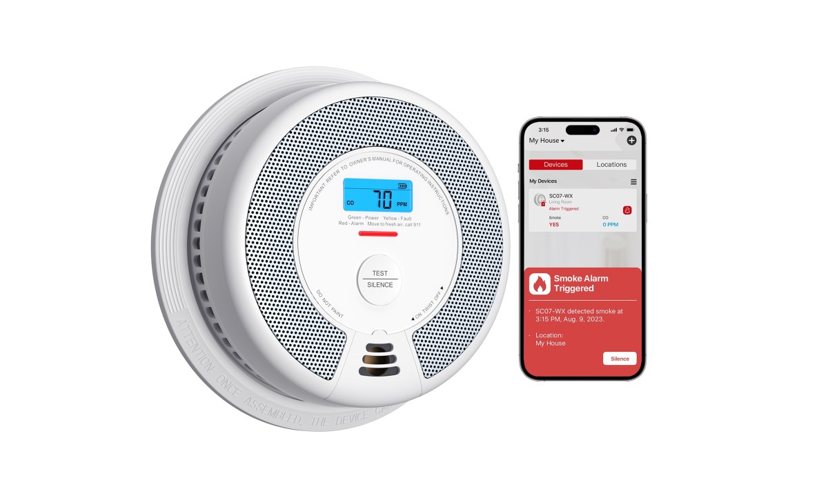 El detector de humo que todo hogar necesita: Wi-Fi, app móvil y alerta ...