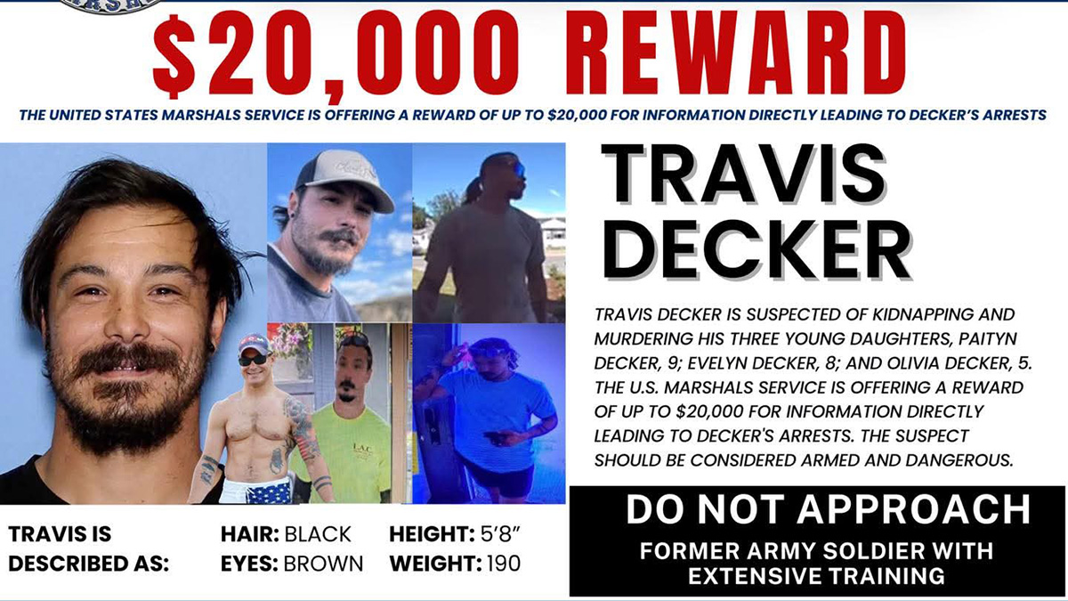 Travis Decker, el fugitivo acusado de asesinar a sus tres hijas pudo ...