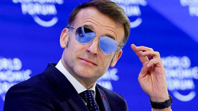 Por qué Macron está usando gafas de sol en sus apariciones en la cumbre ...