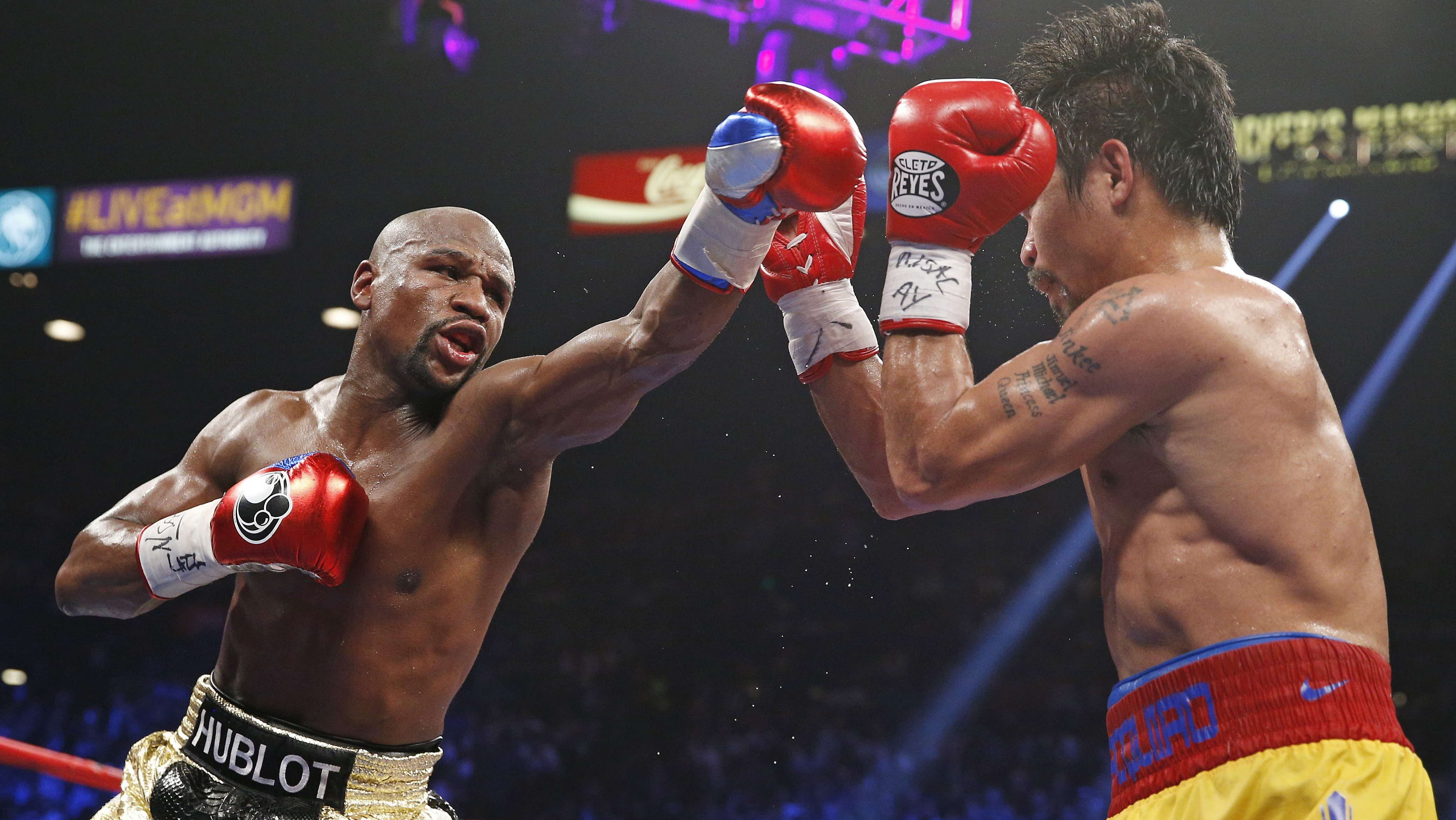 Floyd Mayweather Jr. y Manny Pacquiao, en revancha histórica, para ...