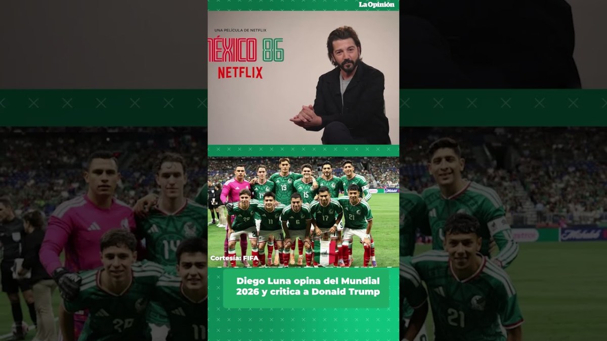Diego Luna analiza las similitudes del Mundial 2026 y México 86 / La ...