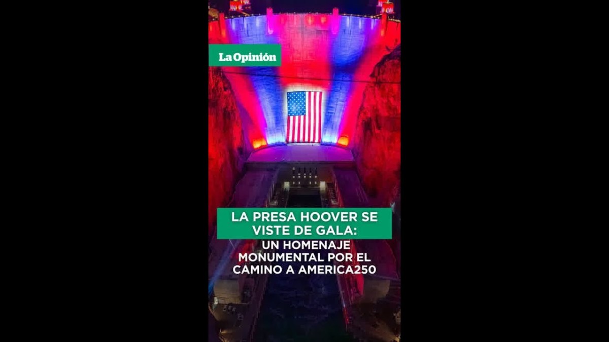 Bandera gigante y luces patrióticas: así luce la presa Hoover este ...